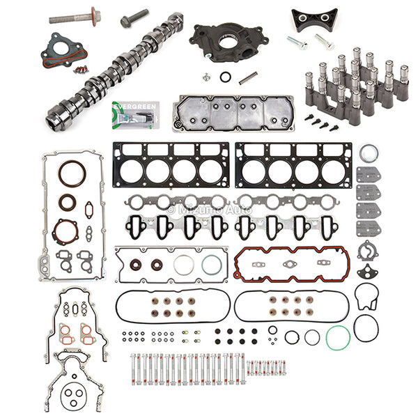 Complete AFM Delete Kit Chevy GM 5.3L Camshaft Gaskets Bolts Lifter Oi ...