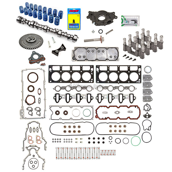 Complete AFM Delete Kit Chevy GM 5.3L Camshaft 3-Bolts Gaskets Lifter ...