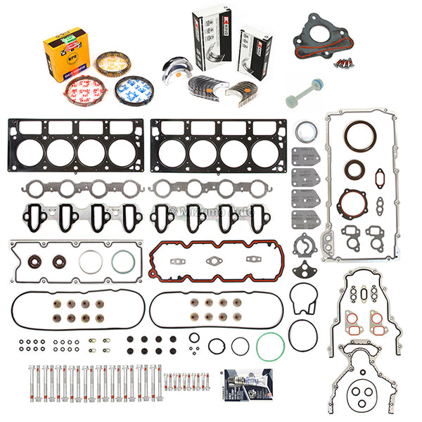 Engine Re-Ring Kit Fit 04-14 Chevy GM 4.8 5.3 LS2 LS3 L6 V8 OHV VIN P ...